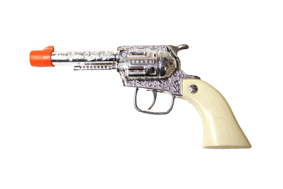 Vintage Toy Cap Pistol Revolver with Orange Safety Tip | eBay