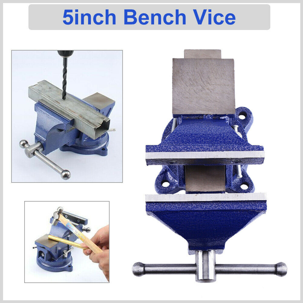5'' 125mm Heavy Duty Bench Vice Clamp Workbench Vise Anvil Swivel Base ...