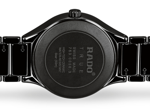 Rado True Automatic Diamonds Black Ceramic Unisex Watch R27056732 | eBay