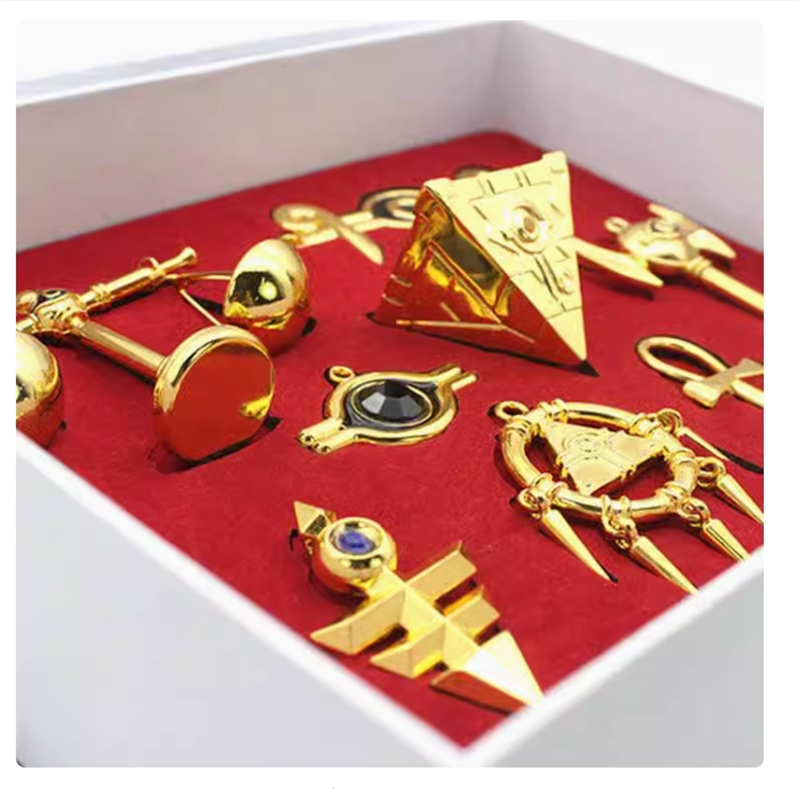 Yu-Gi-Oh! Millennium Items Puzzle Necklace Keychain Pendant in Box 8pcs ...