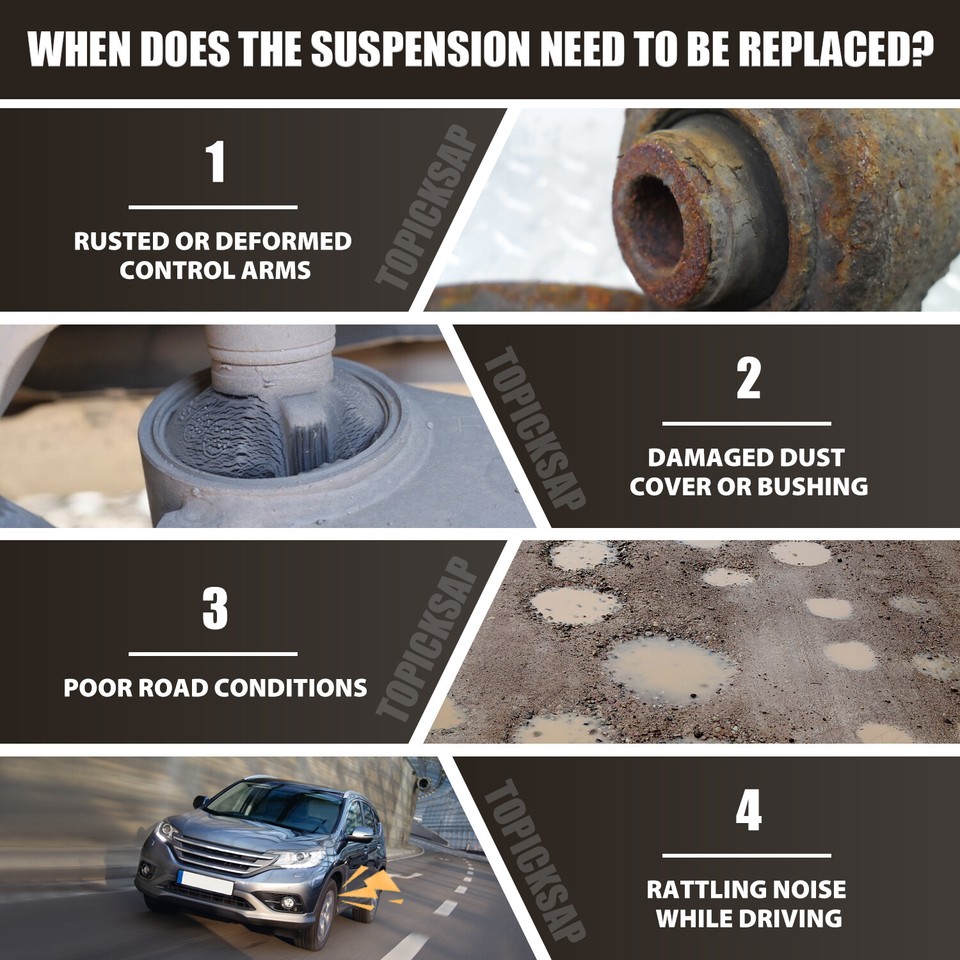 10Pcs Suspension Control Arm with Ball Joint Link For 2012-2014 Honda ...