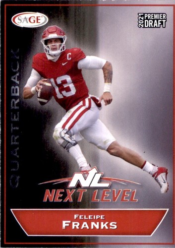 2021 Sage Premier Draft Red Next Level Feleipe Franks Rookie Atlanta ...
