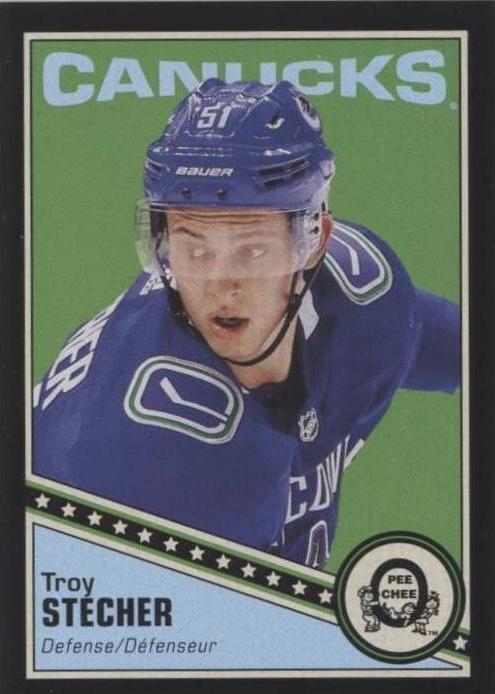 2019-20 O-Pee-Chee - Troy Stecher #225 Retro Black /100 for sale online ...
