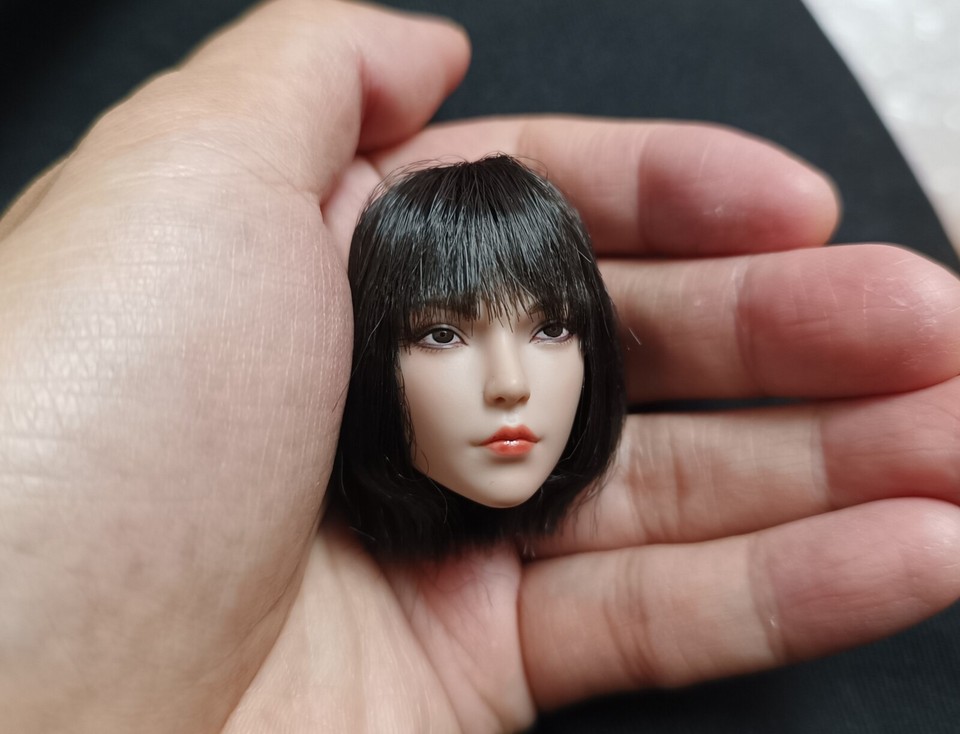 1/6 Asian Beauty XIAO Female Head Sculpt Short Hair for 12" PHICEN PALE ...