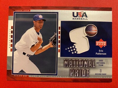 ERIC PATTERSON 2004 UPPER DECK NATIONAL PRIDE GAME USED JERSEY SP | eBay