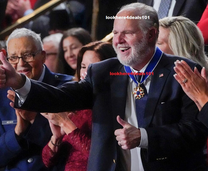 RUSH LIMBAUGH Photo 4x6 Presidential Medal of Freedom 2020 Trump | eBay