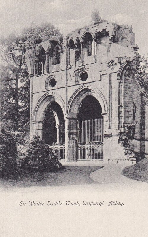 MIDLOTHIAN Scotland 1900-1910s Sir Walter Scott's Tomb Dryburgh Abbey ...