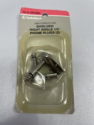 Radioshack Shielded Right Angle 1/4 Phone Plugs | eBay