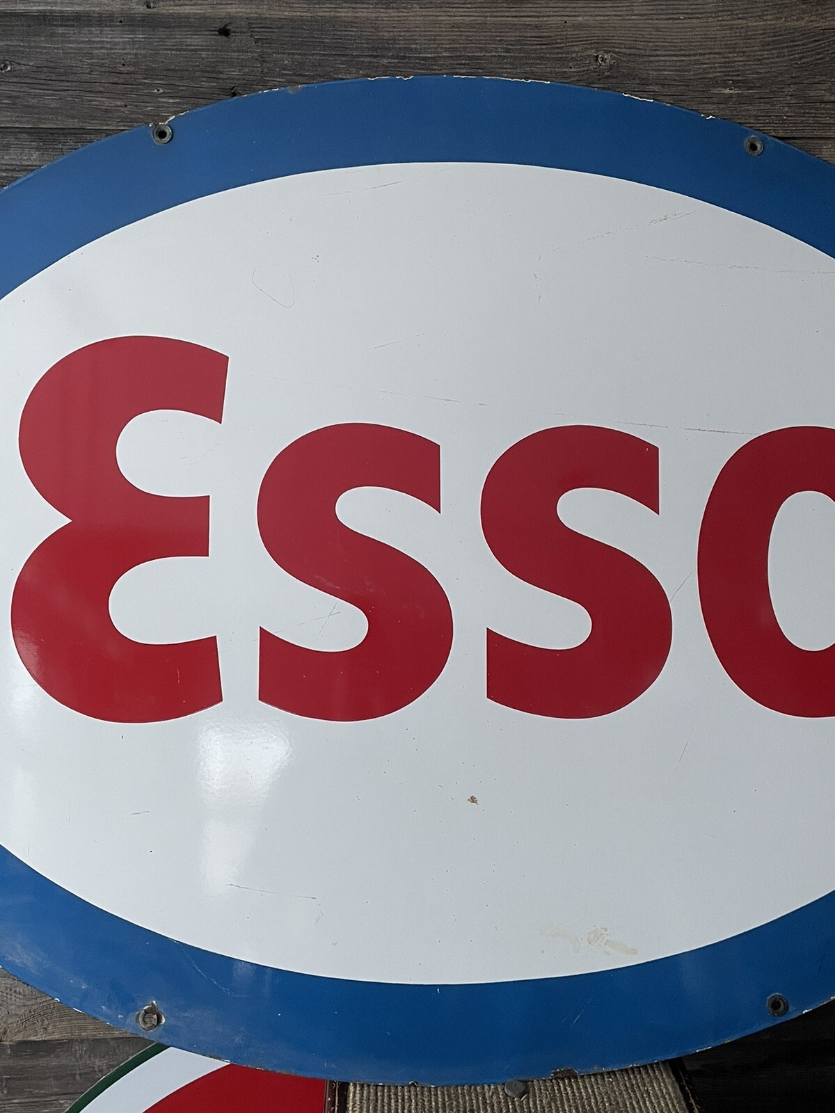 Vintage Esso Porcelain Sign Original Bulk Dealer Sign | eBay