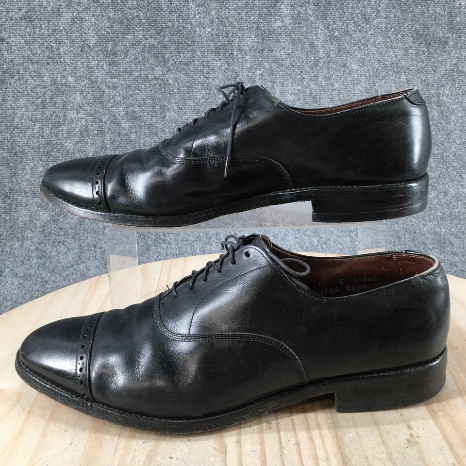 Allen Edmonds Oxford Mens 11C Black Fifth Avenue Lace Up Casual Comfort ...