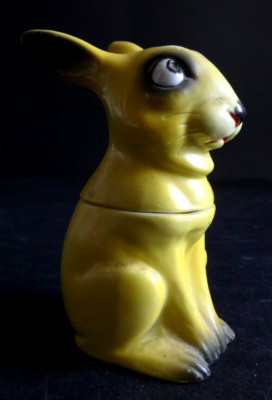 Ancien moutardier lapin céramique germany style sandoz rabbit mustard ...