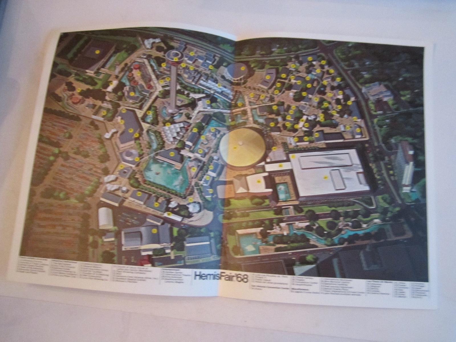 1968 HEMISFAIR OFFICIAL SOUVENIR MAP BOOKLET - TUB MMMM | eBay