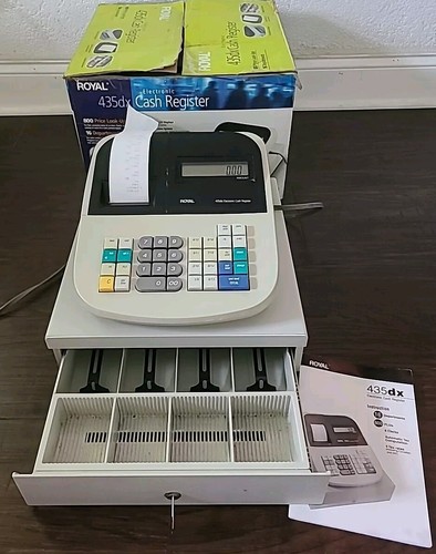 ROYAL 435dx Programmable Electronic Cash Register With Cash Drawer HAS ...