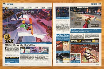 2000 SSX PS2 Playstation 2 PREVIEW Print Ad/Poster Video Game Promo ...