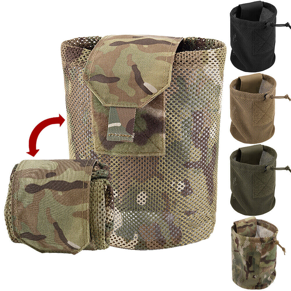 Tactical Mesh Dump Pouch Drop Pouch Magazine Recycling Pack MOLLE/BELT ...