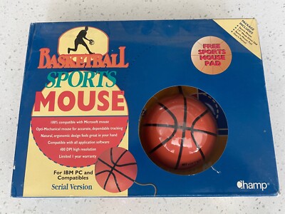 IBM PC VINTAGE BASKETBALL SPORTS MOUSE PROGRAM PAD AND DISK CHAMP NEW ...