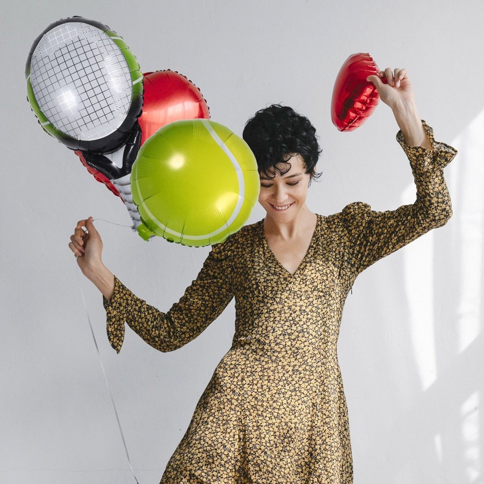 Tennis Themed Party Supplies Sports Foil Balloon Decor Balloons ...