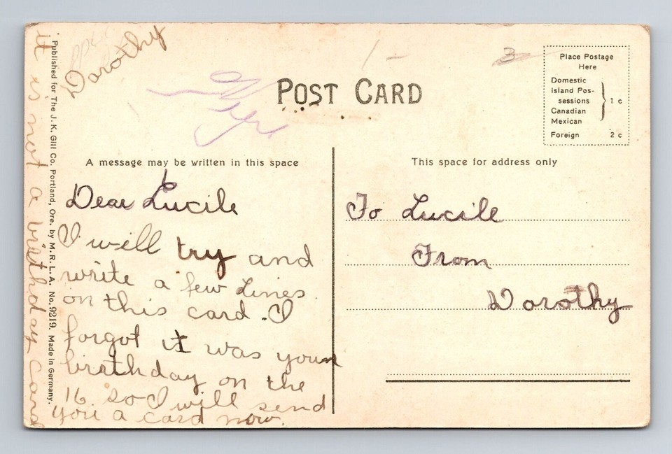 Portland OR-Oregon, Rose Garden Pathways, Antique Souvenir Vintage Postcard | eBay