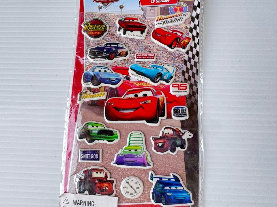 Disney Pixar Cars Foam Stickers Pack 19 Stickers Lightning McQueen ...