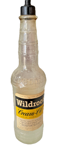 Vintage Wildroot Cream-Oil Hair Dressing Barber Bottle Original 14oz ...