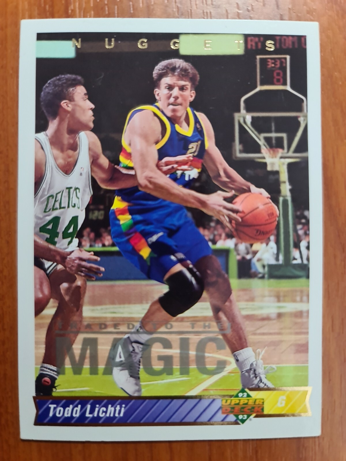 Carte Collection 🏀 basketball Upper Deck 1992 93 #142 Todd Lichti ...