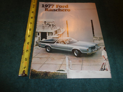 1977 FORD RANCHERO SALES BROCHURE / ORIGINAL DEALERSHIP FOLDER | eBay
