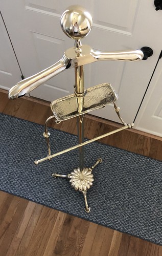 Vintage brass butler valet - Gem