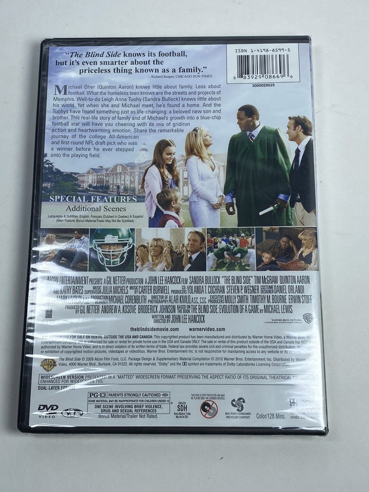 The Blind Side (DVD, 2010) Sandra Bullock New Sealed 883929086696 | eBay