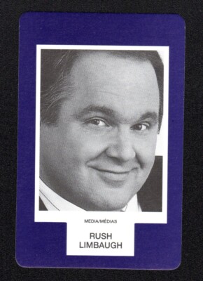 Rush Limbaugh Talk Show Host 1993 Face To Face Game Card Canadian Issue ...