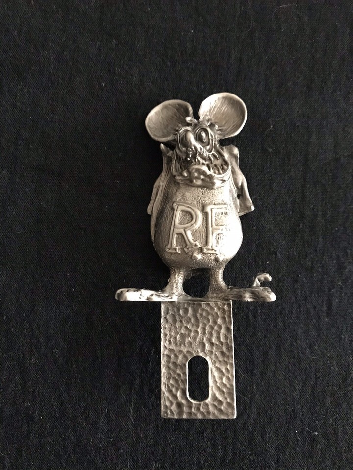 BIG DADDY ROTH RAT FINK HOT ROD SOLID METAL LICENSE PLATE TOPPER | eBay