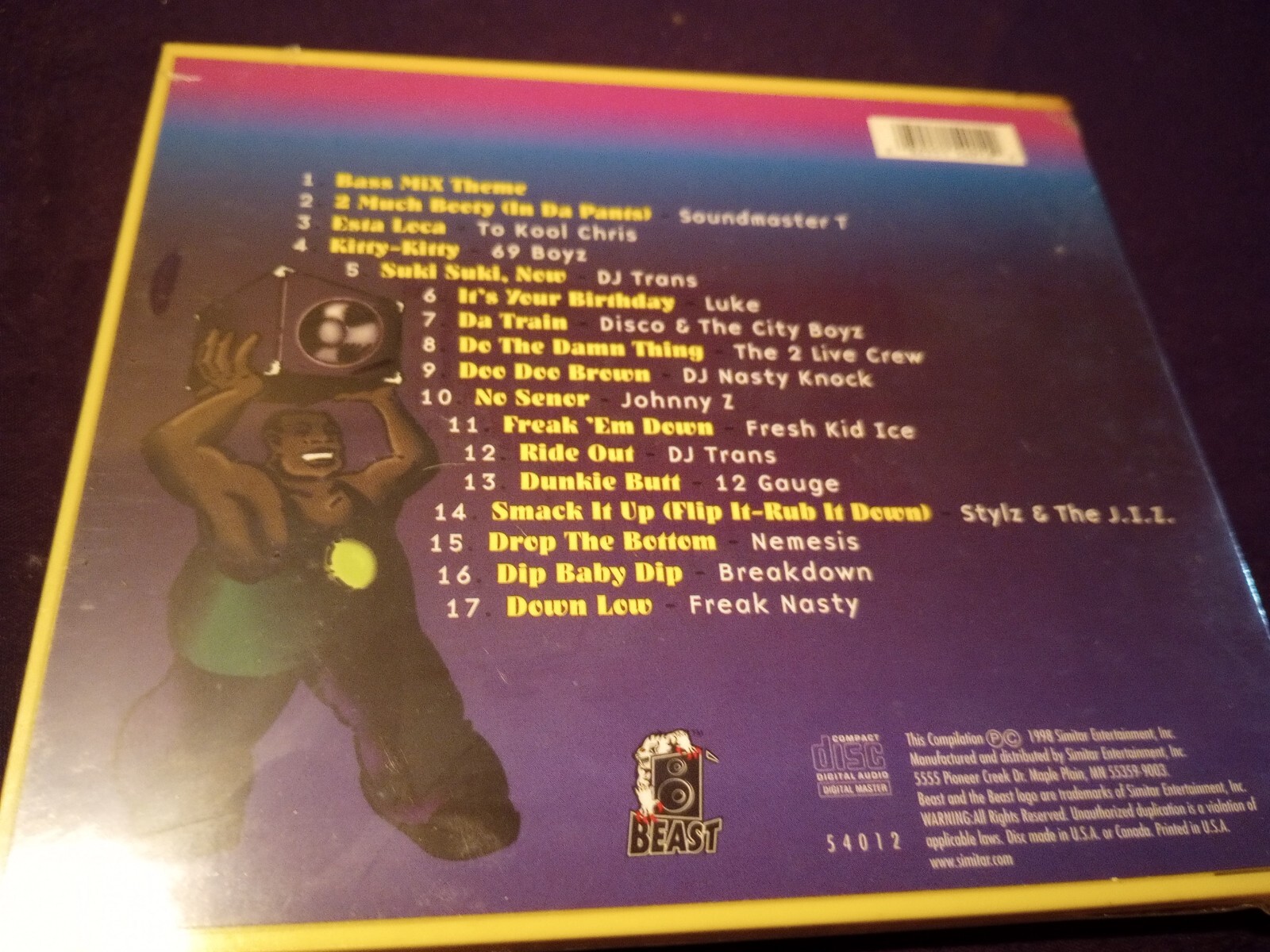 DJ Bass Mix '98 by Various Artists (CD, Jan-1998, Simitar Distribution ...