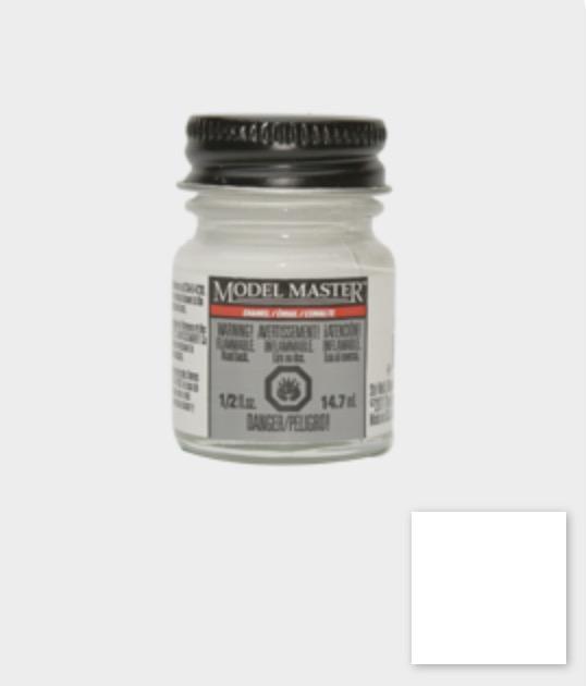 Testors 2748 Car Enamel Paint 1/2 Oz White Primer Semigloss Model ...