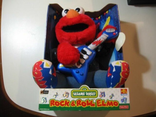 1997 Avon Rock N Roll Elmo Guitar Plays Music Sings and Shakes for sale ...