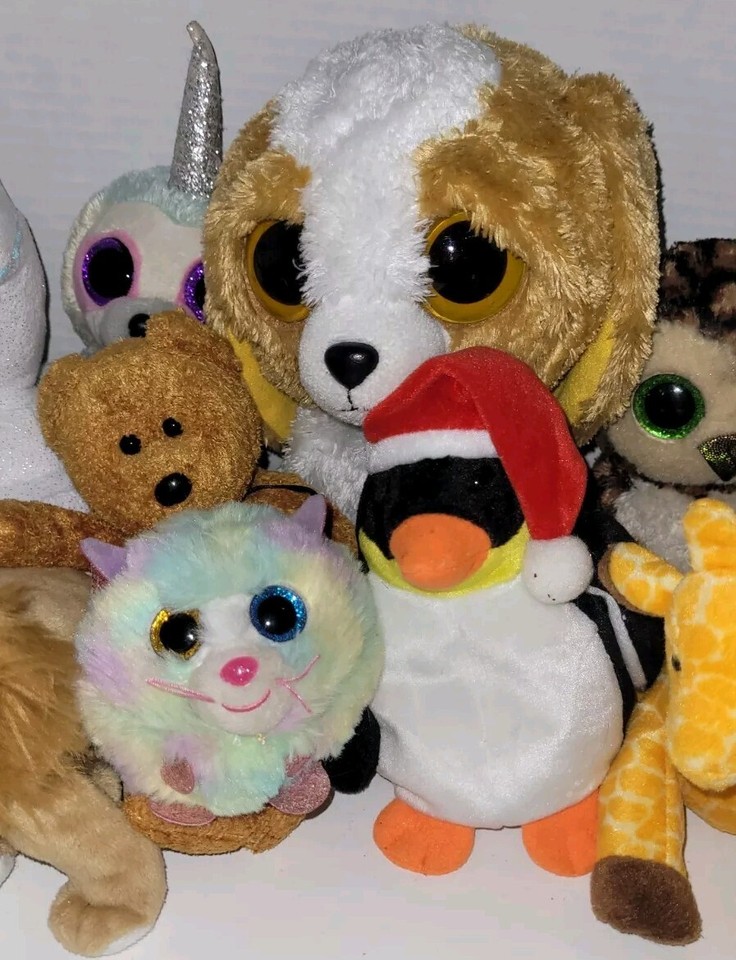 Lot Of 15 TY Plush Beanies Stuffed Animals | eBay