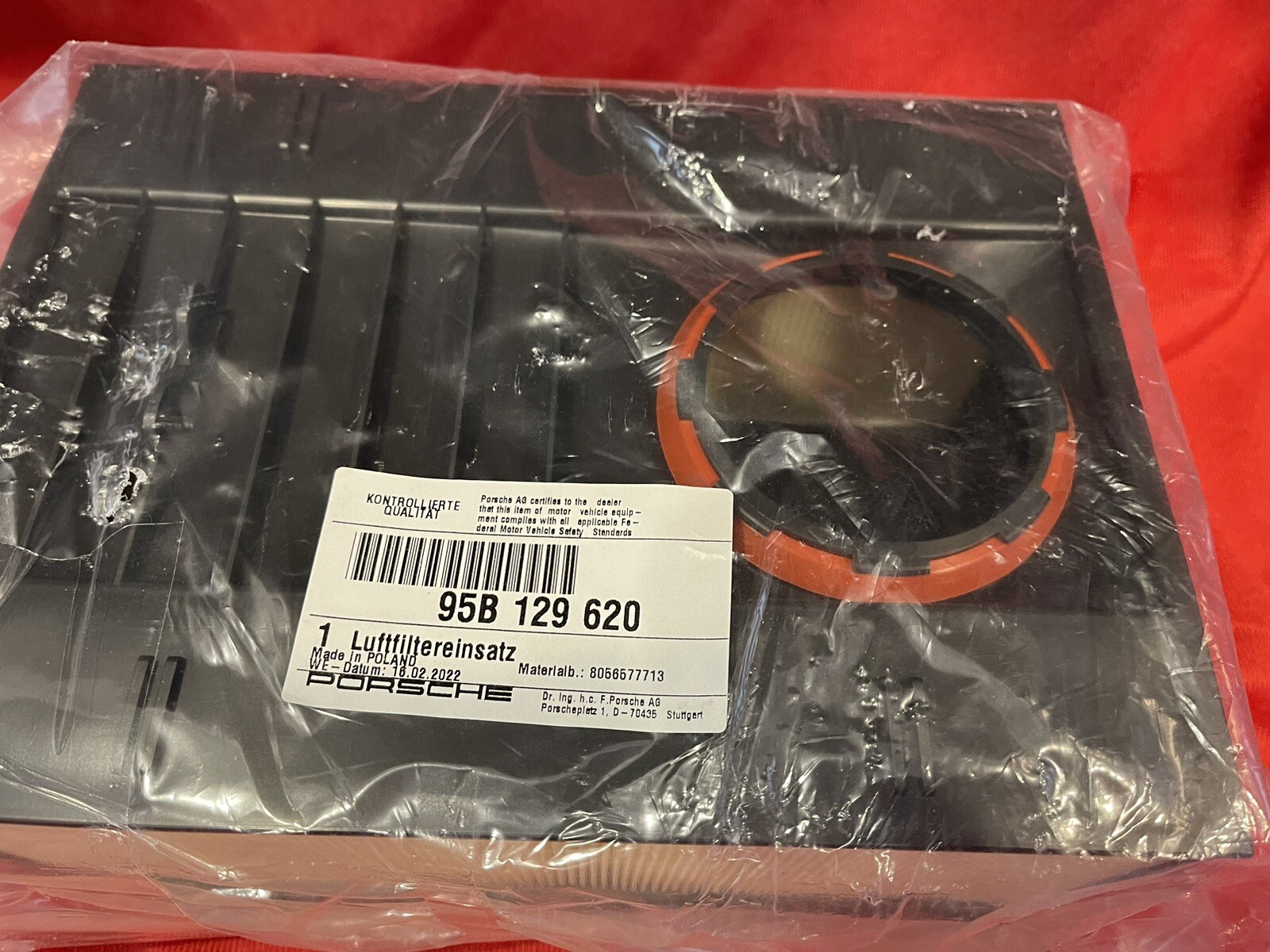 OEM 2014-2017 Porsche Macan Air Filter 95b 129 620 for sale online | eBay