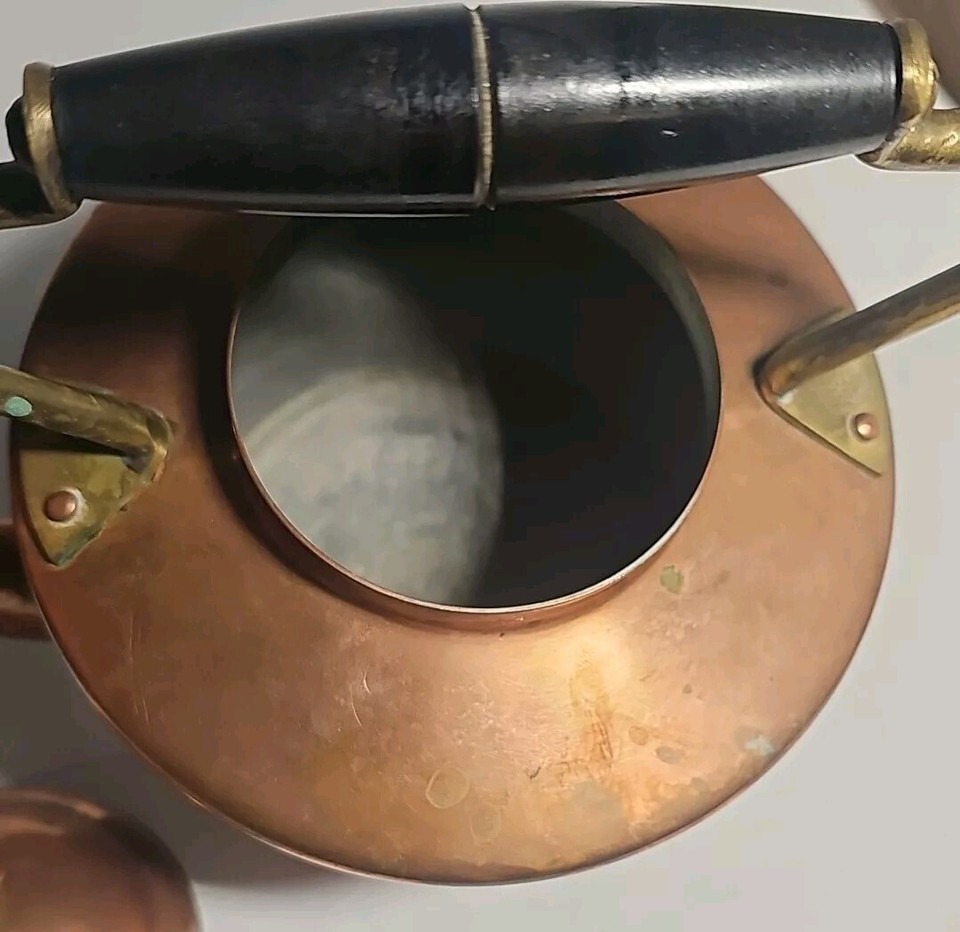Vintage Copper Tea Pot Douro B & M Hand Crafted Kettle Made in Portugal ...