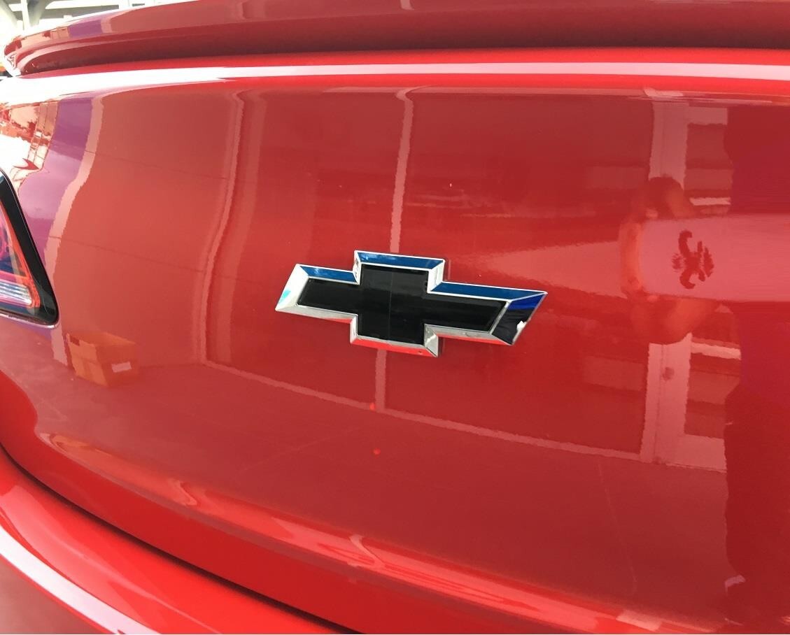 For 2014-2016 Chevy SS Front & Rear Emblem Insert Decal Black Decal | eBay