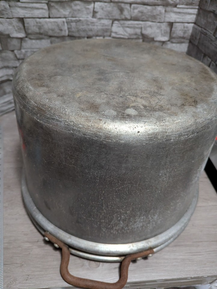 Large 18"x12" WWII 1944 Military Stock Pot w/Lid U.S. EACO Field ...