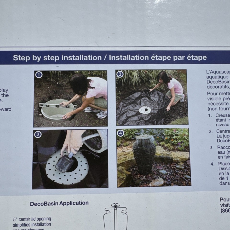 Aquascape DecoBasin Water Basin for Water, Landscape & Garden Features ...