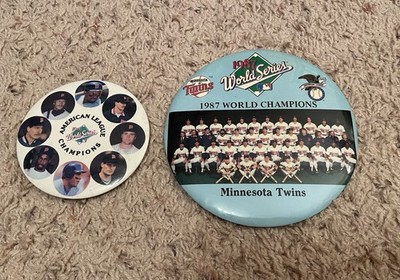 Minnesota Twins World Series Pin Lot Kirby Puckett 6” and 3” Pinback ...