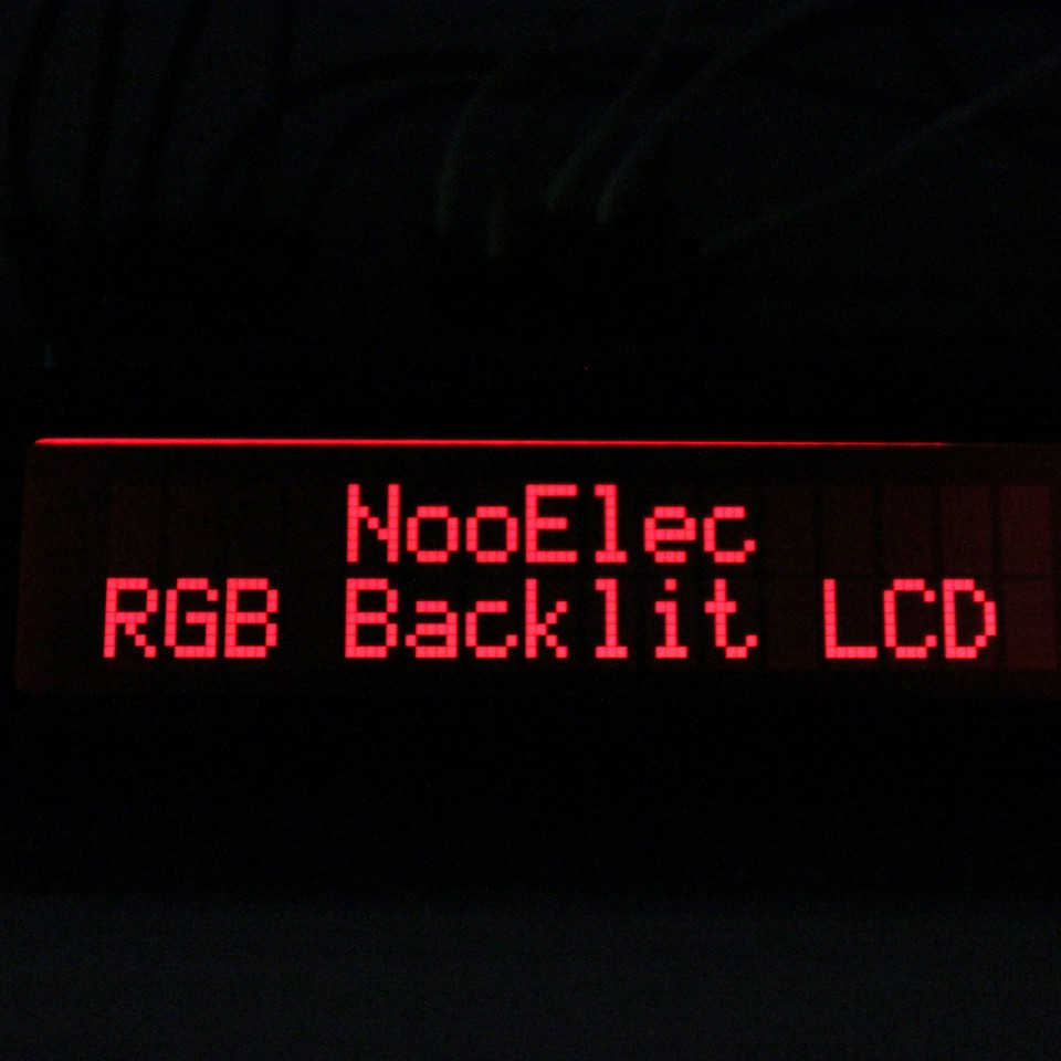 16x2 Character LCD, 5V RGB Backlight, Negative Mode (RGB on Black ...