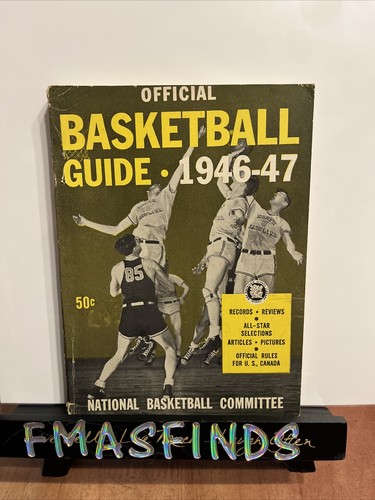 T1 1946 1947 Official BASKETBALL GUIDE Records Reviews Pictures Rules ...