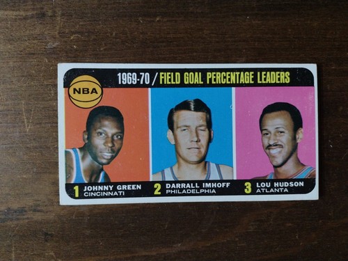 1970 Topps #3 Johnny Green/Darrall Imhoff/Lou Hudson LL NO CREASES | eBay