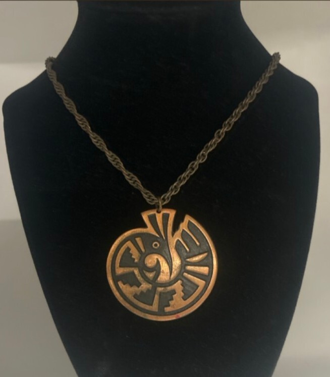 Solid Copper Native American Bell Trading Post Bird E… - Gem