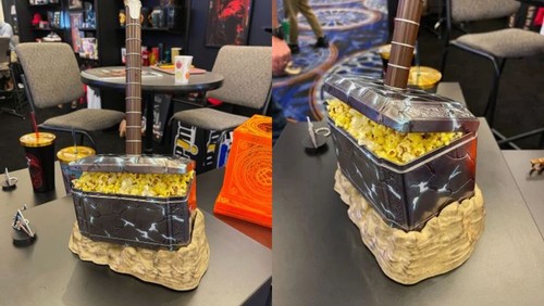 Thor love and thunder amc theatres popcorn bucket tin vessel Hammer ...