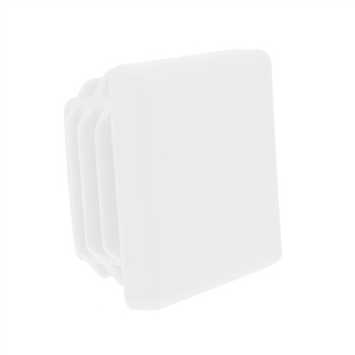 4 Pack Square Tube Inserts 100mm x 100mm, White, Box Section Caps, Tube ...