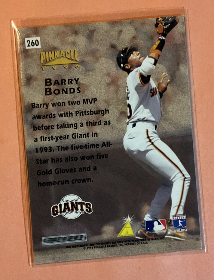 1996 Pinnacle Starburst Hardball Heroes Barry Bonds | eBay