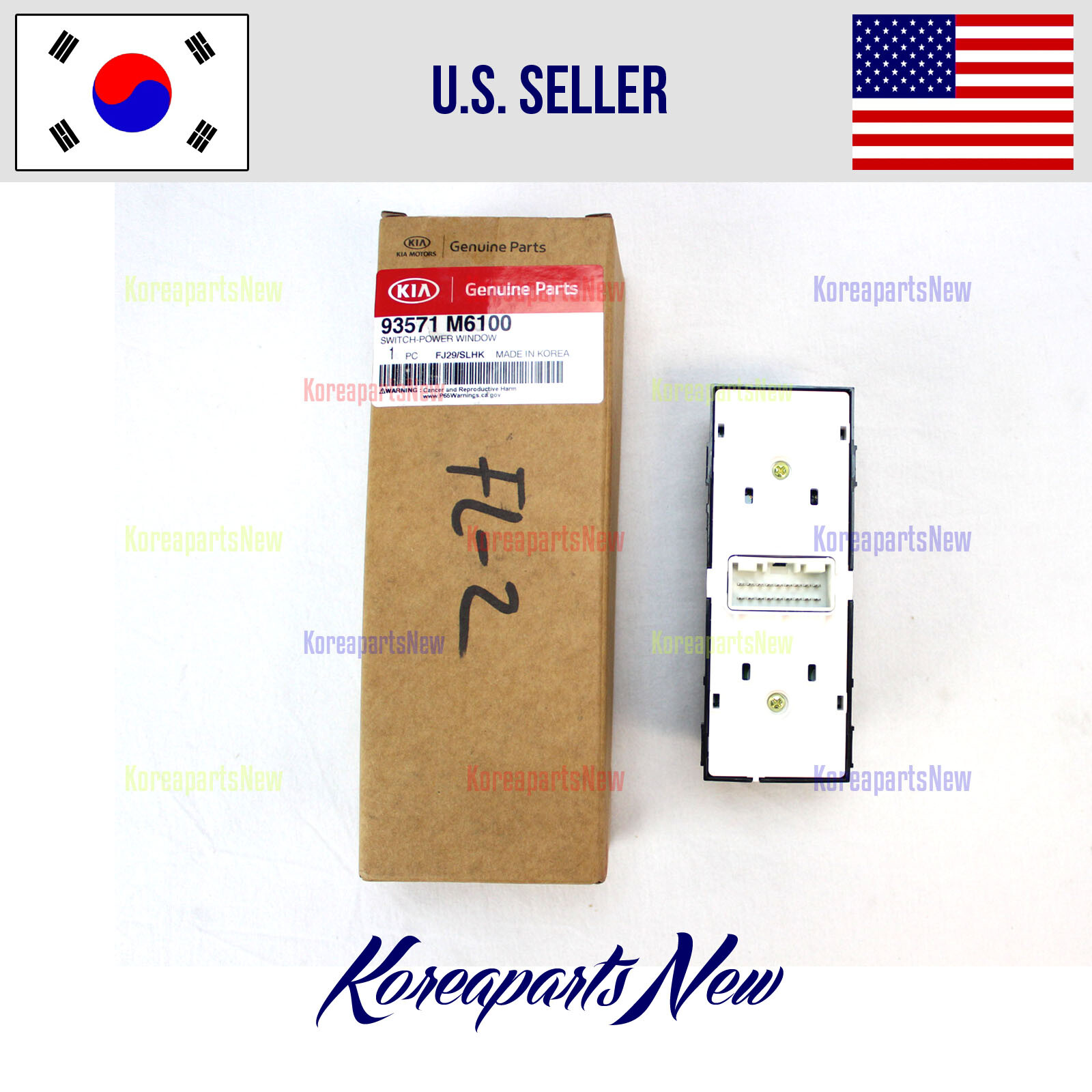 Front DRIVER Door Window Main Switch 93571M6100 ⭐OEM⭐ Kia Forte 2019 ...