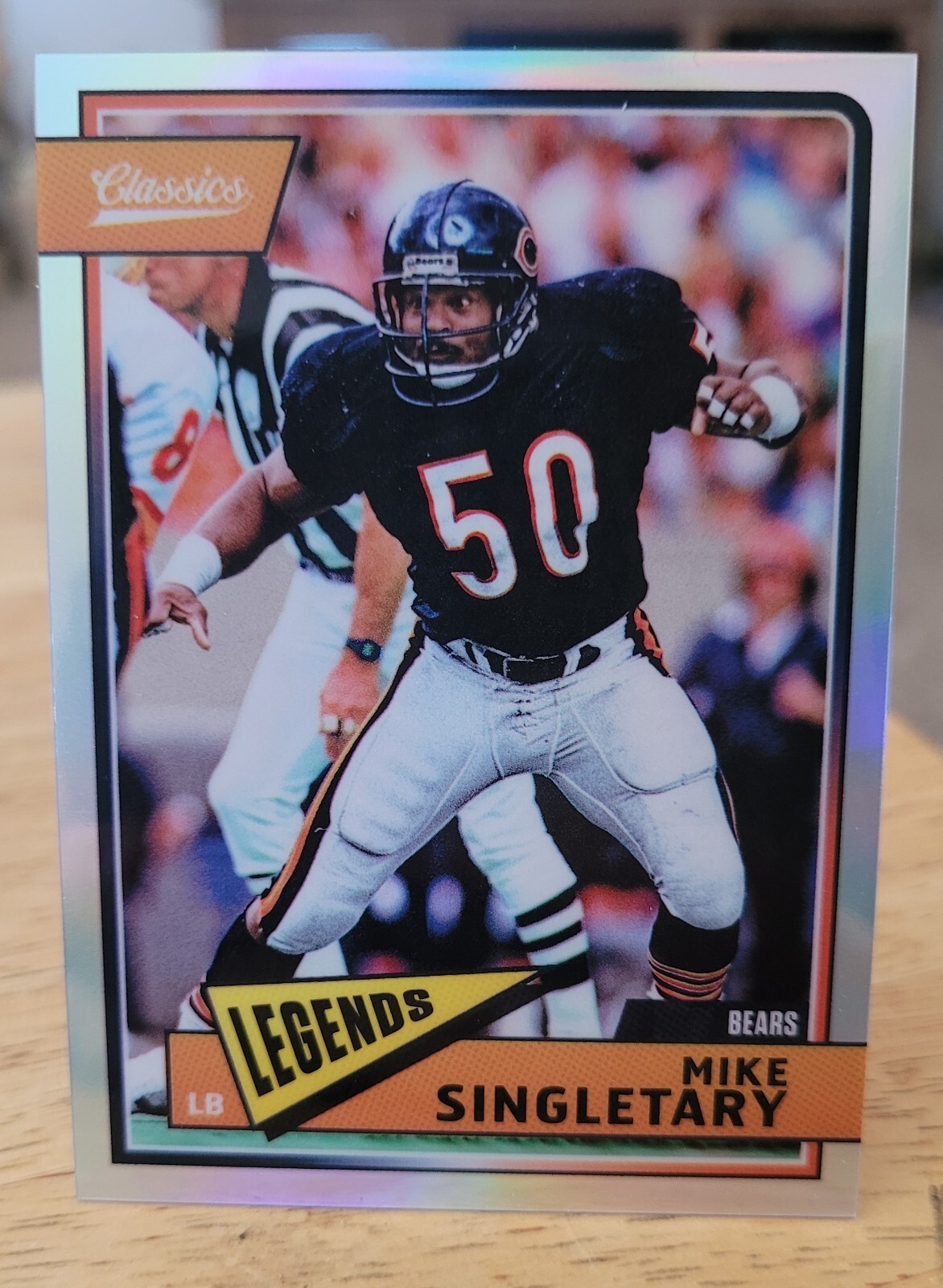 MIKE SINGLETARY Refractor #ed 118/175 2018 Panini Classics Football ...