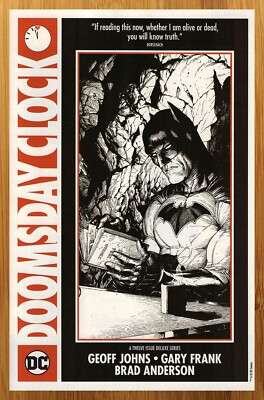 2017 DC Comics Doomsday Clock Print Ad/Poster Geoff Johns Gary Frank ...